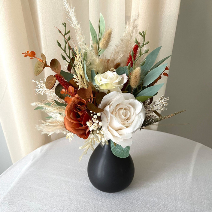 Burnt Orange Mini Centrepiece Dried Florals by Bird of Paradise OS | Minted