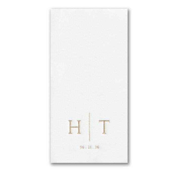Custom Initially Distinctive Premium Napkin - Guest Towel - Pack of 100 ...