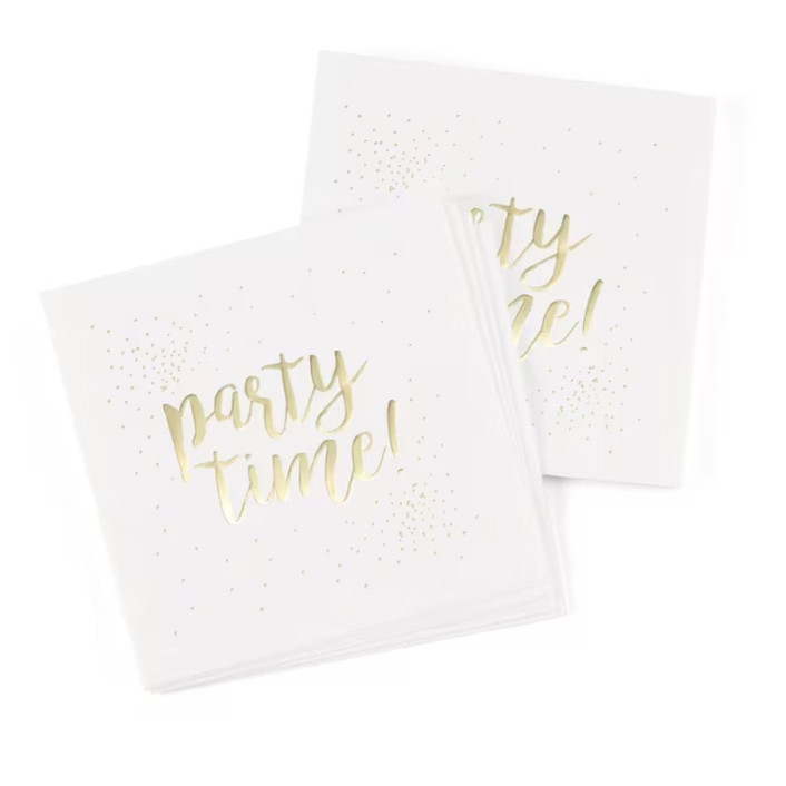 Party Time Napkins - Pack of 100 Napkins by Papel Custom Design | Minted