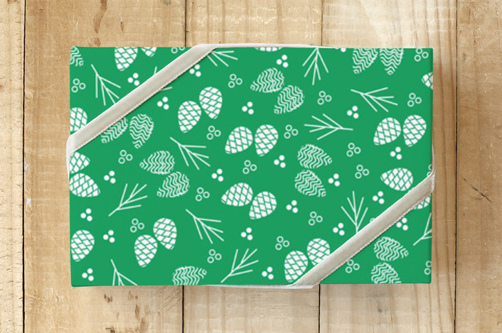 All Over Pine Wrapping Paper by Anupama | Minted