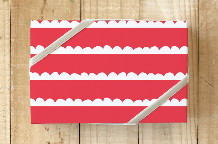 Scallop Stripe Wrapping Paper by Kristie Kern | Minted