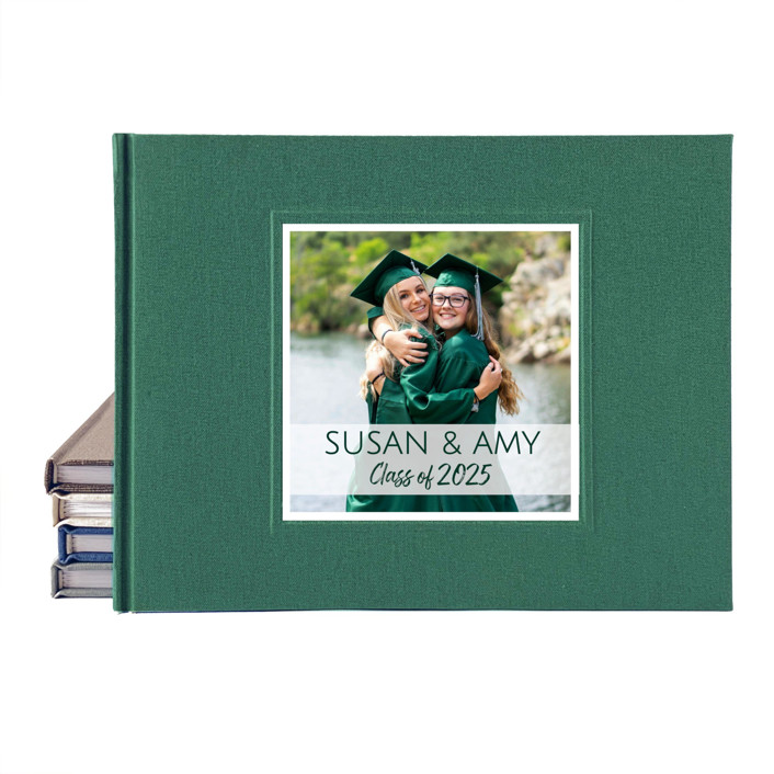2024 Graduation Party Guest Book · Personalized, Hand Bound, Linen ...