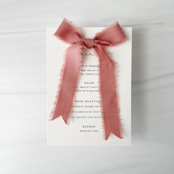 1" Cotton Ribbon - Dusty Pink Ribbons by Honey Silks Co | Minted
