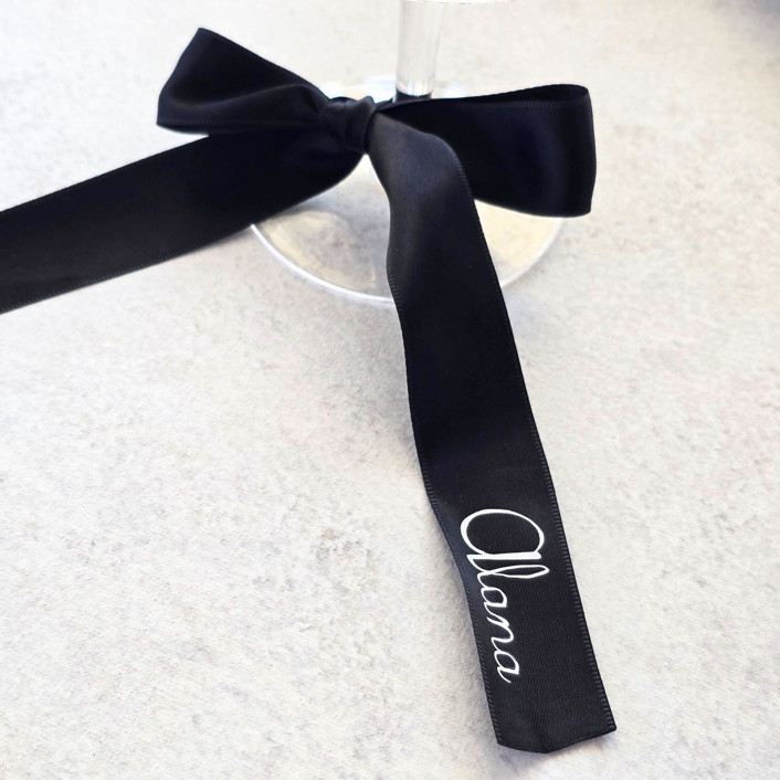 Handmade Personalized Ribbon Place Card - Customizable Style- Set of 10 ...