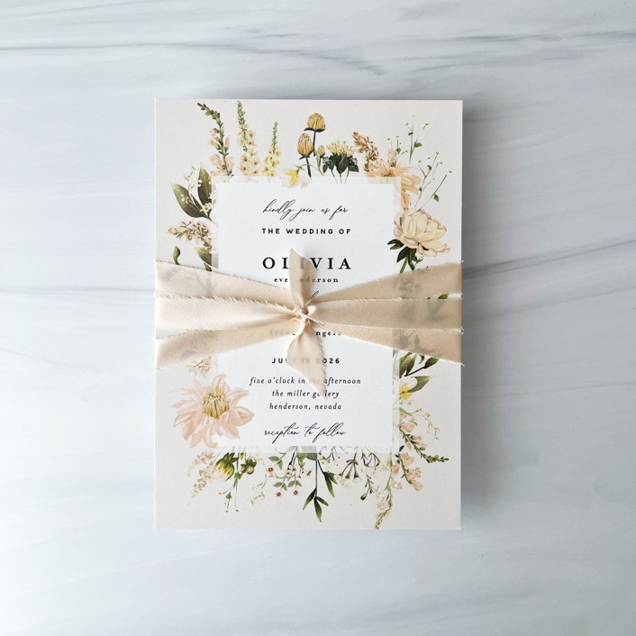 Half Inch Silk Ribbon - Champagne Ribbons by Honey Silks Co | Minted