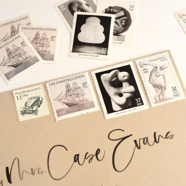 Modern Art Neutral Postage Set // Set of 5 // $1.17 in postage per set ...