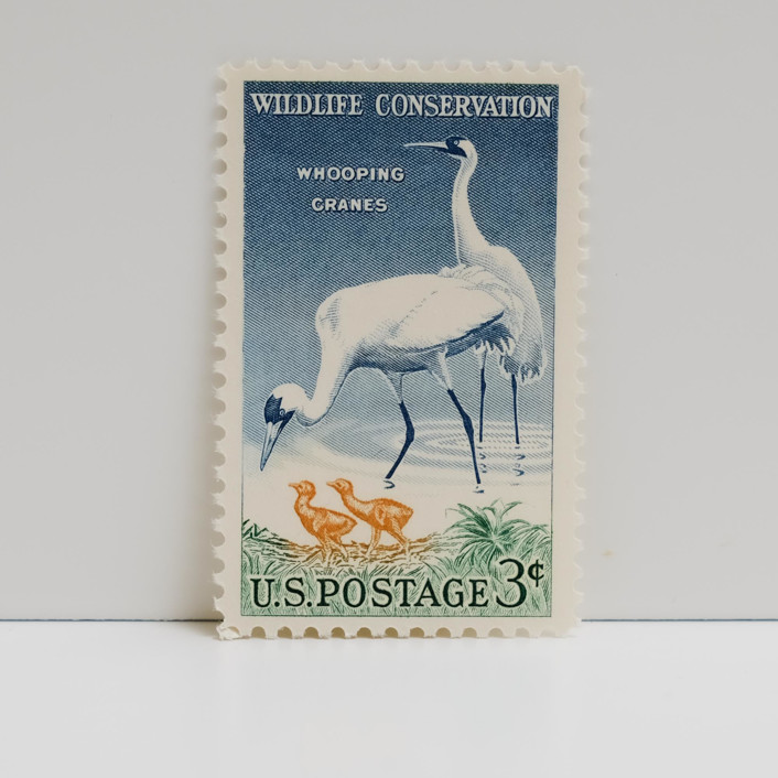 Vintage Unused Stamps - Whooping Crane, 3 cent - Set of 5 Postage ...
