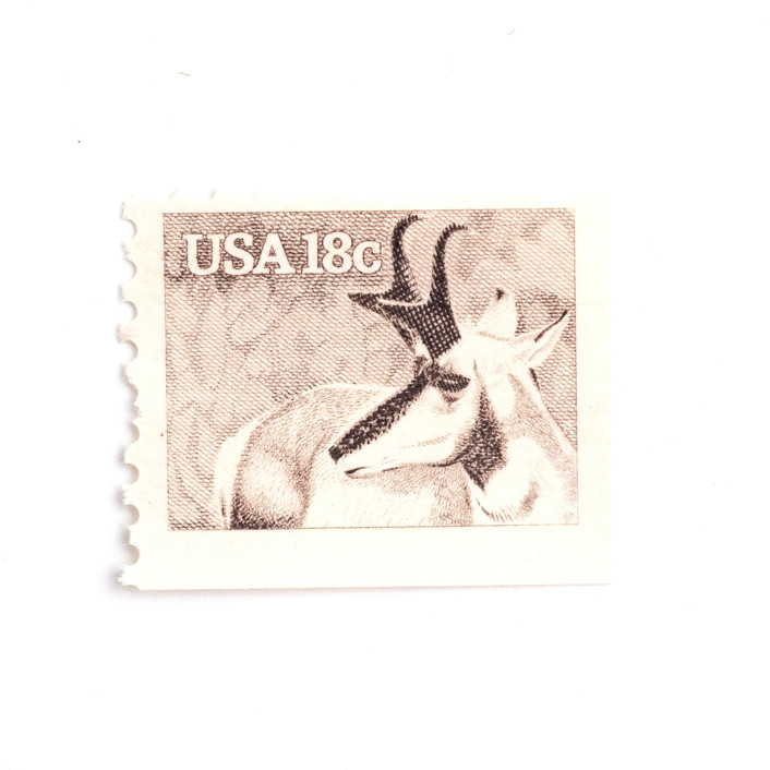 18 Cent Pronghorn Antelope Postage Stamps // Set of 10 // UNUSED ...