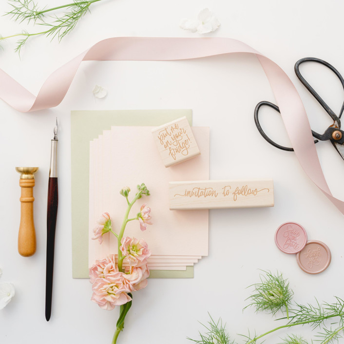 Invitation to Follow and Put Me On Your Fridge stamp set Stamps by ...