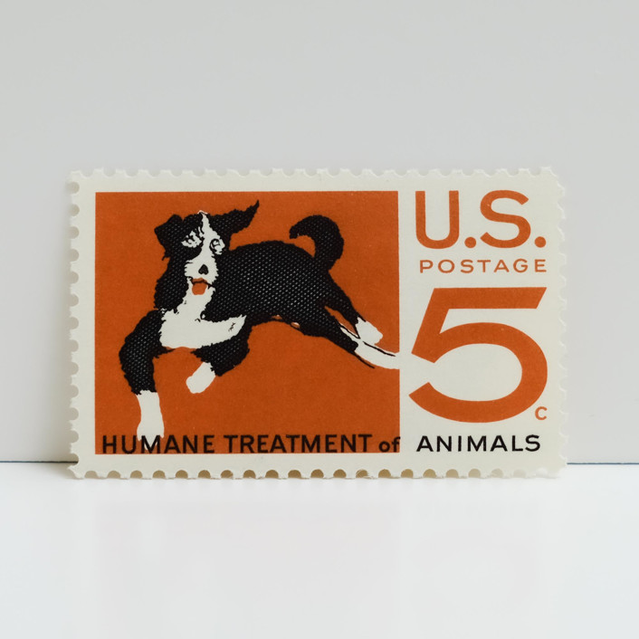 Vintage Unused Stamps - Dog, Humane Treatment of Animals, 5 cent - Set ...