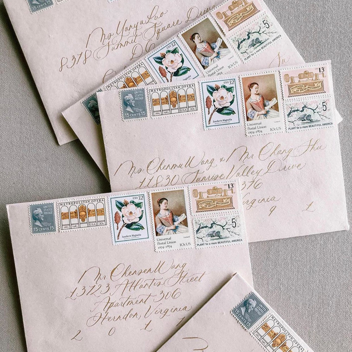 CUSTOM Vintage Postage Set // Set of 10 // $2.17 in postage Postage ...