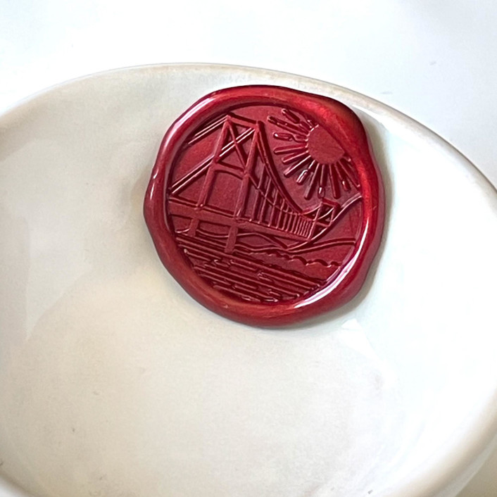 Golden Gate Bridge Wax Seal, Pack of 10, Customizable Color Wax Seals ...