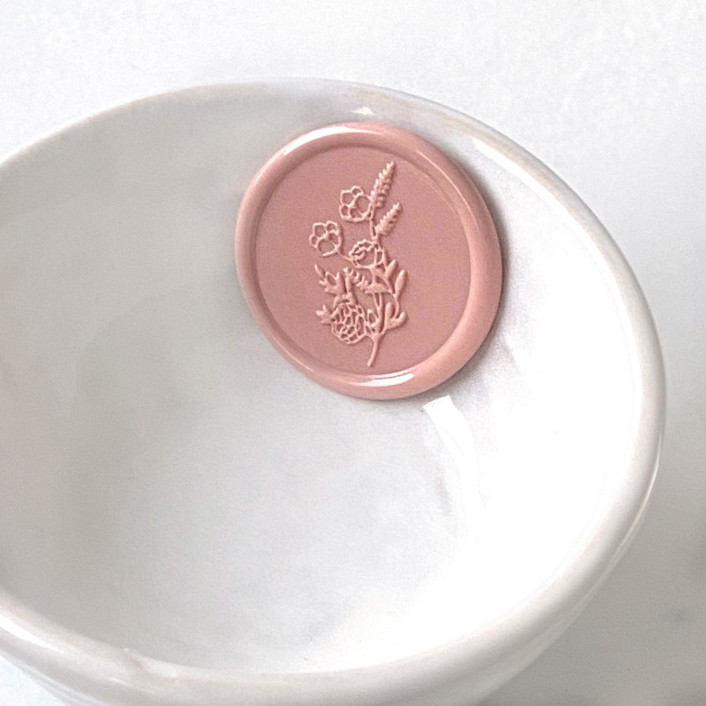 Delicate Flower Wax Seal Pack of 10, Customizable Color Wax Seals by ...