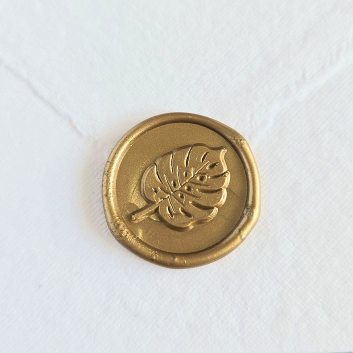 Monstera Leaf- Customizable Color- Set of 25 Wax Seals Wax Seals by ...