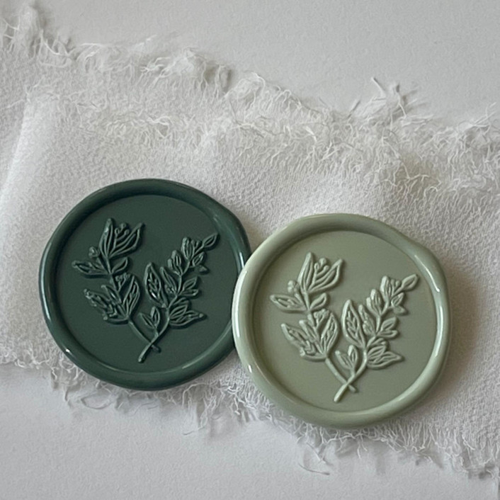 Eucalyptus Leaf Wax Seals (set of 10) Wax Seals by Vee | Minted