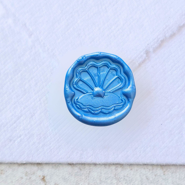 Clam - Customizable Color- Set of 25 Hand-crafted Wax Seals Wax Seals ...