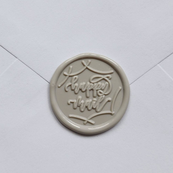 Customizable Color Happy Mail Self-adhesive Wax Seals, Set of 5 Wax ...