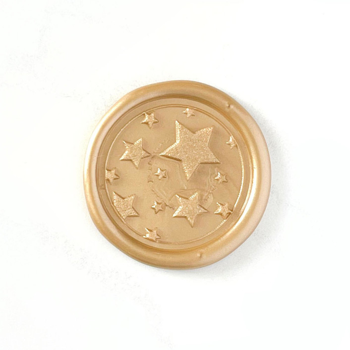 Stars Wax Seal in Prosecco, Pack of 10 Wax Seals by Abby Choi | Minted