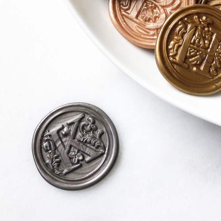 Decorative Initials Wax Seal, Pack of 10, Customizable Color Wax Seals ...