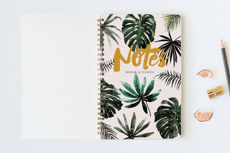 Tropical Leaves Notebooks by Cass Loh | Minted