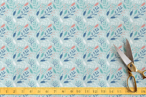Spring Ditsy Flora Fabric by Hannah Rampley | Minted