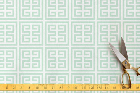 retro geo Fabric by Phrosné Barwood | Minted