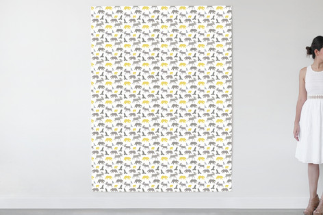 Moose, Bear, Eagle Fabric by Ali Wishart | Minted