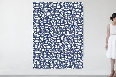 River Rocks Fabric by Carrie ONeal | Minted
