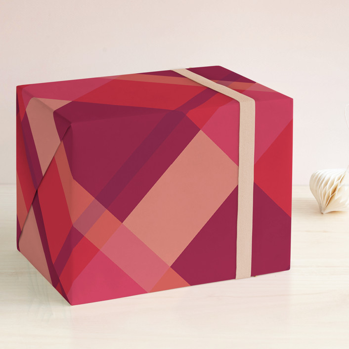 Mod Plaid Wrapping Paper Sheets by Stacey Day | Minted