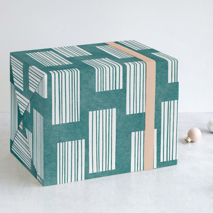 Mod Rectangles II Wrapping Paper Sheets by Liz Conley | Minted