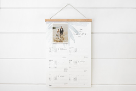 Modern Floral Hanging Bar Calendar by Stacey Meach... | Minted