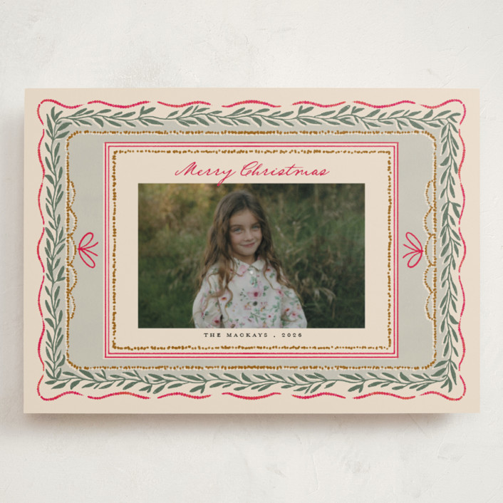 Rustic Romance Grand Holiday Cards by Leia Matt | Minted