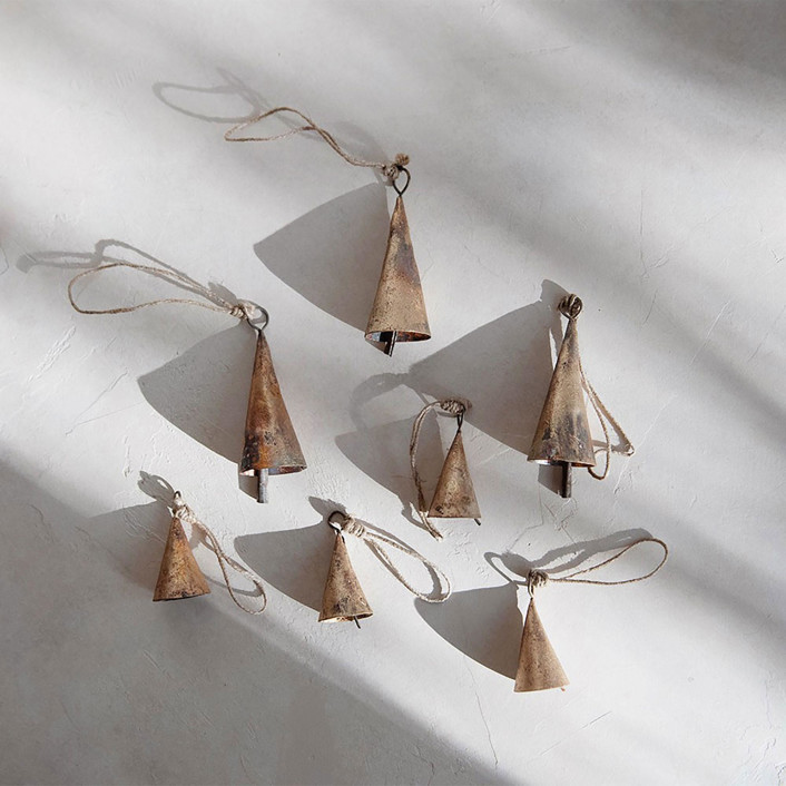 Roan Iris Mini Tree Bell Ornament Set Ornaments by Connected Goods | Minted