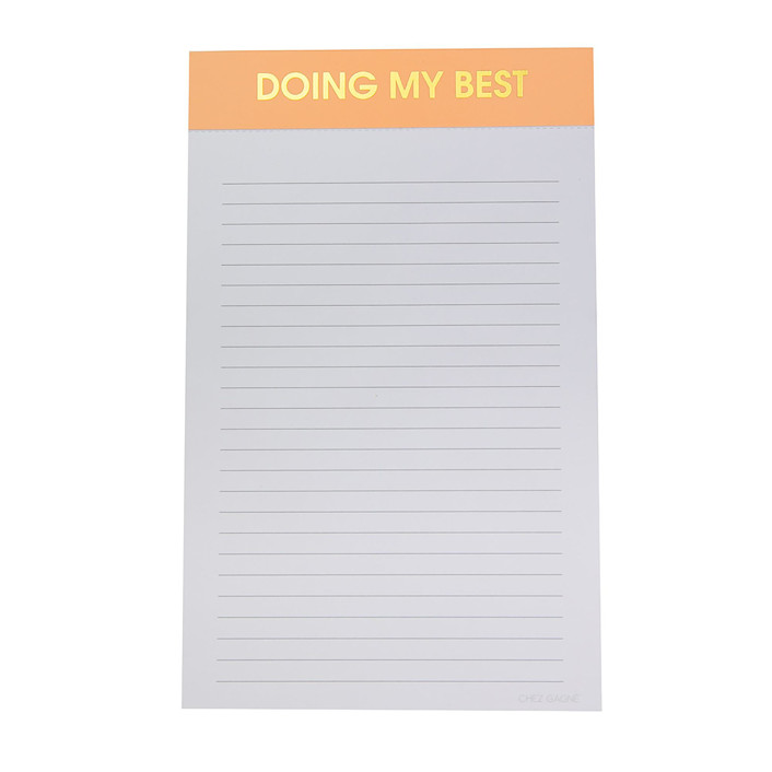 Doing My Best - Lined Notepad Notepad by Chez Gagné | Minted