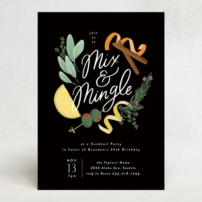 Mix and Mingle Party Invitations by Alethea and Ruth | Minted