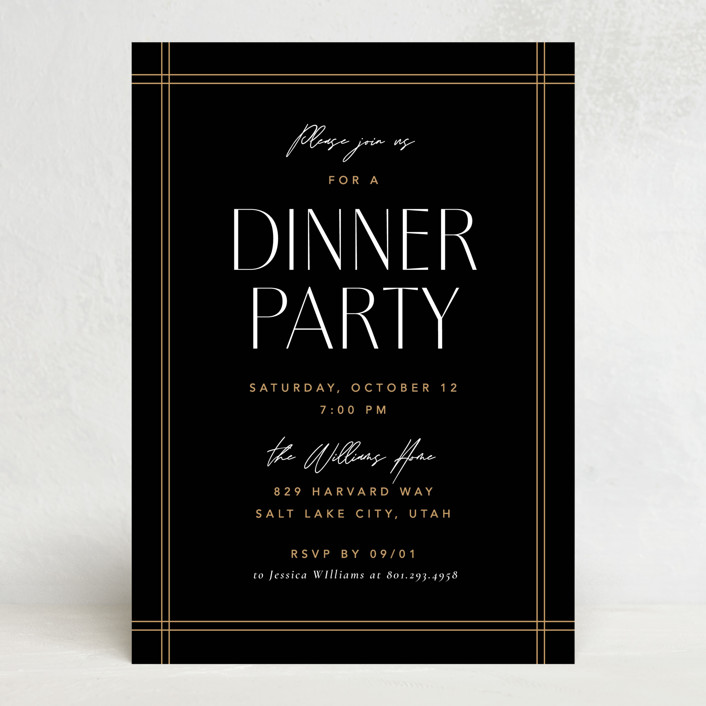 Fine Frame Party Invitations by Robert and Stella | Minted