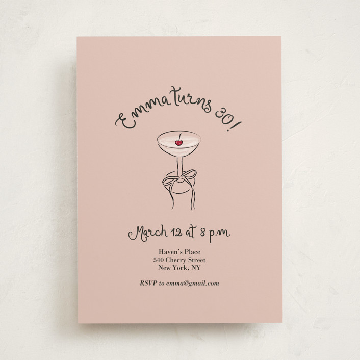 Cherry Birthday Party Invitations by Helena Vitto | Minted