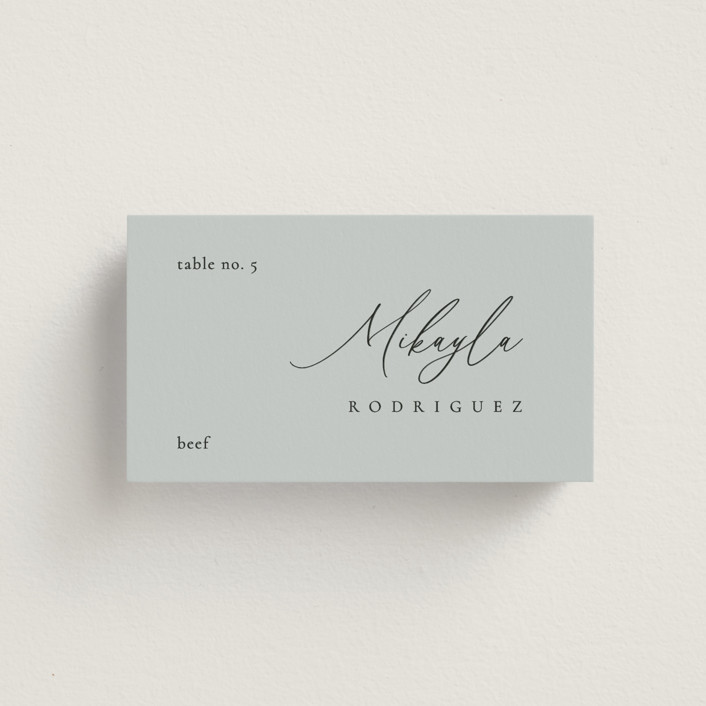 Corner Place Cards - Beef by Kelly Schmidt | Minted