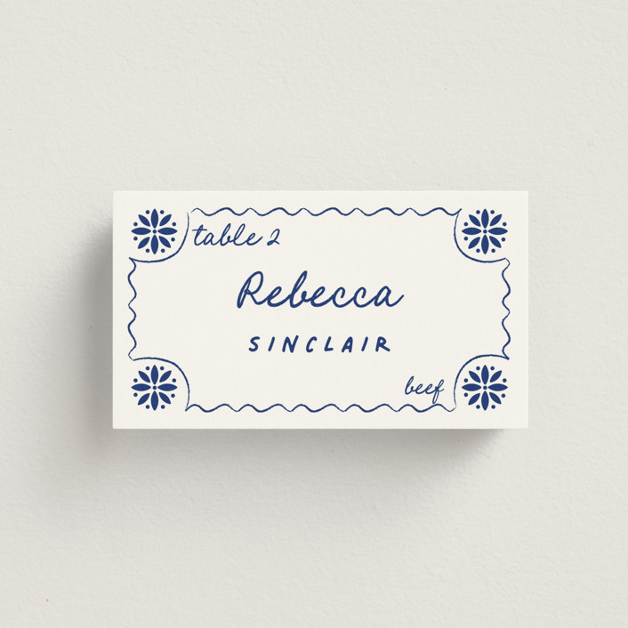 Tile Card Place Cards - Beef by Zani van Zyl | Minted