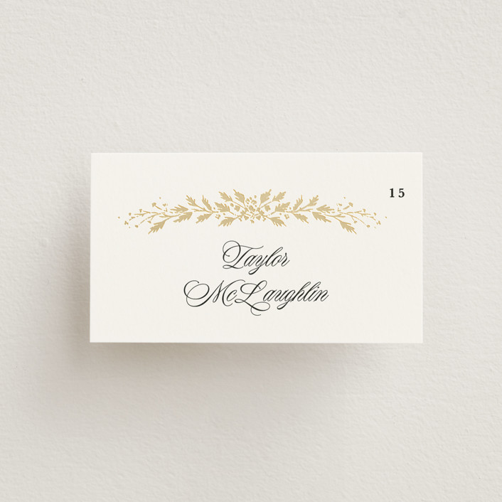 Lake Como Foil-Pressed Place Cards by Kate Ahn | Minted