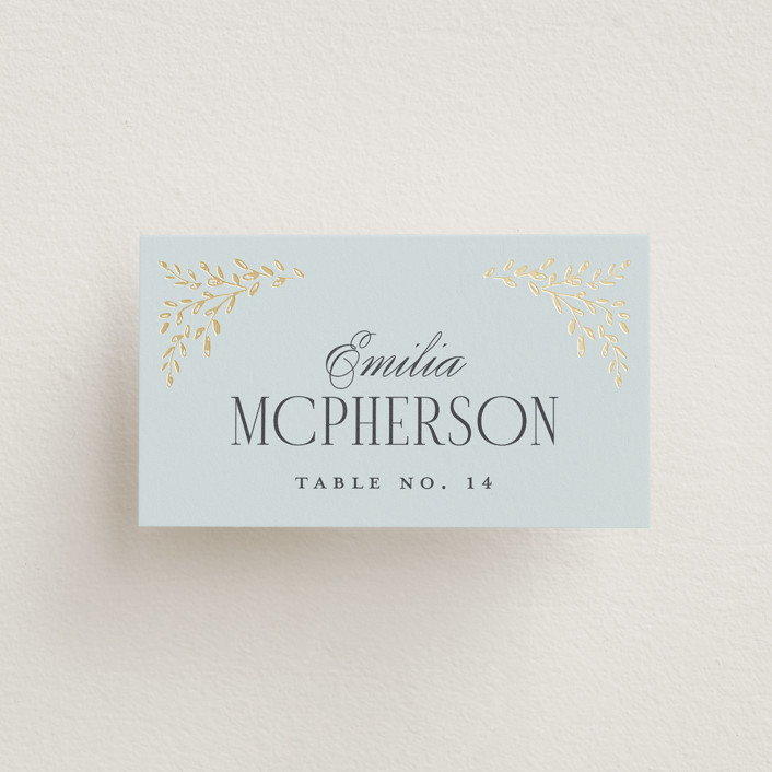 Enchanted Foil-Pressed Place Cards by Laura Hankins | Minted