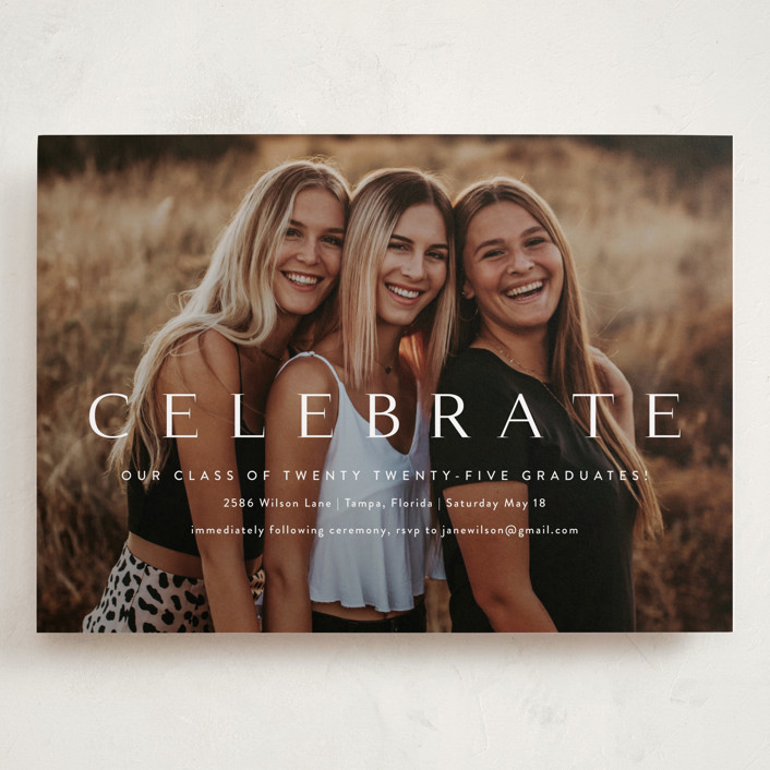 Celebration Grand Graduation Party Invitations by Kasia Labocki | Minted