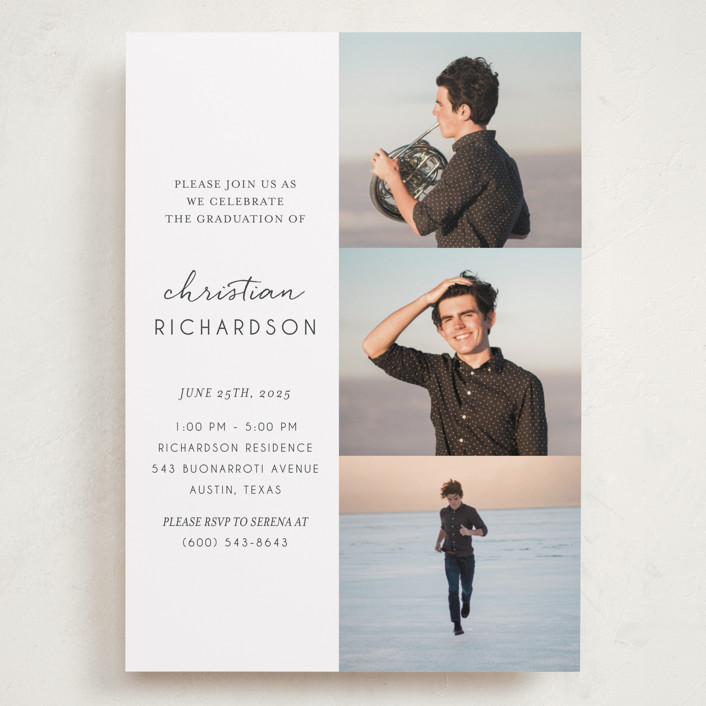 Patchwork Grand Graduation Party Invitations by Deynaaz Daraei | Minted