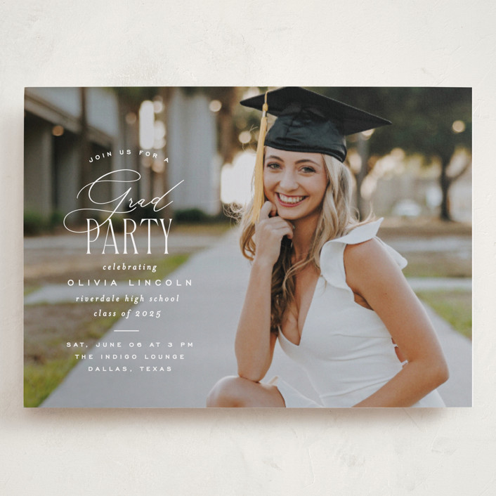 classic party Grand Graduation Party Invitations by Creo Study | Minted