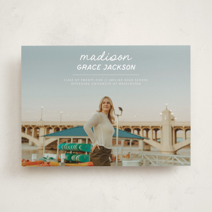 Handwritten Stack Graduation Announcements by Stephanie Heinrich Godbout | Minted