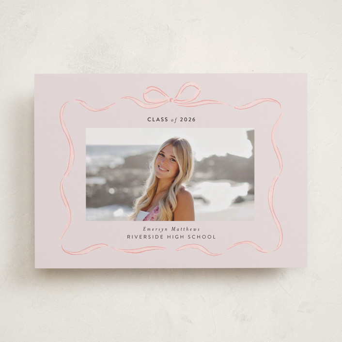 Ribbon Frame Graduation Announcements by Itsy Belle Studio | Minted