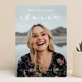 Name in Script Graduation Announcements by Christi... | Minted
