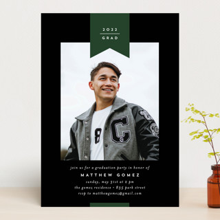 Ribbon Grad Graduation Announcements by Jessica Co... | Minted