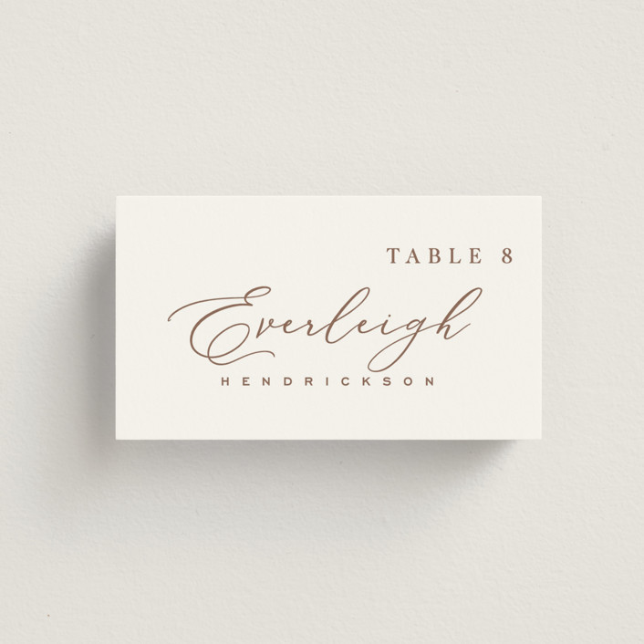 Luxe script Place Cards by Hooray Creative | Minted