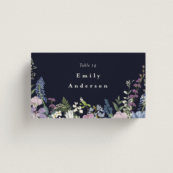 Lilac Bloom Place Cards by Susan Moyal | Minted